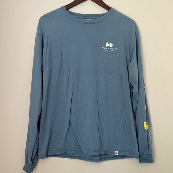 Simply Southern | Tops | Simply Southern Long Sleeve Tee With Design On ...